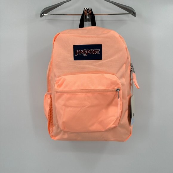 Jansport | Bags | Jansport Cross Town Backpack In Peach Orange Girls ...